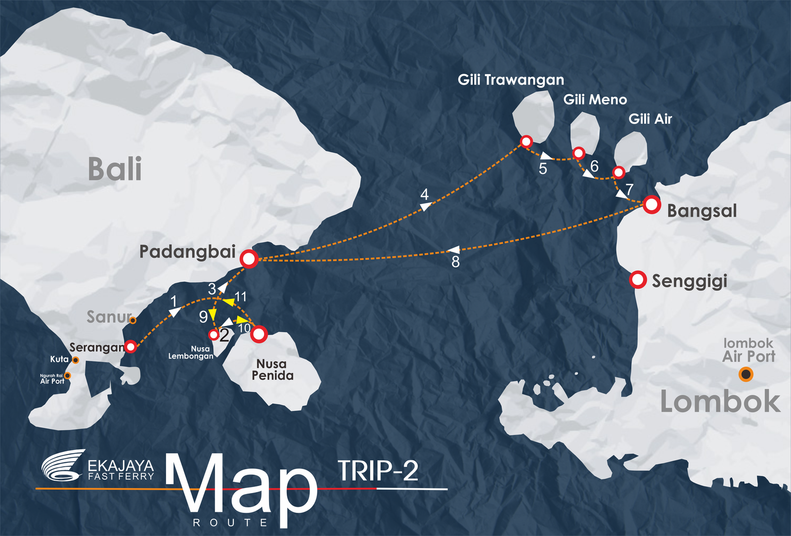 Eka Jaya Lombok Bali Gili -Ticket-Destination and Schedule
